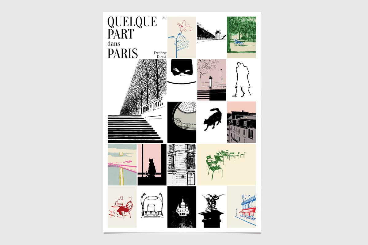 Somewhere in Paris — Poster – Grammatical-Paris